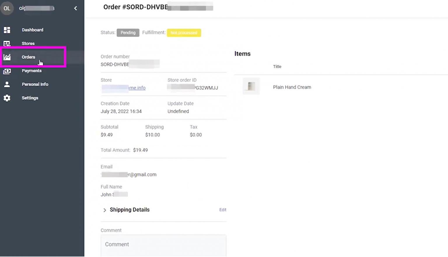 Order Processing: How To Deal With My First Order?
